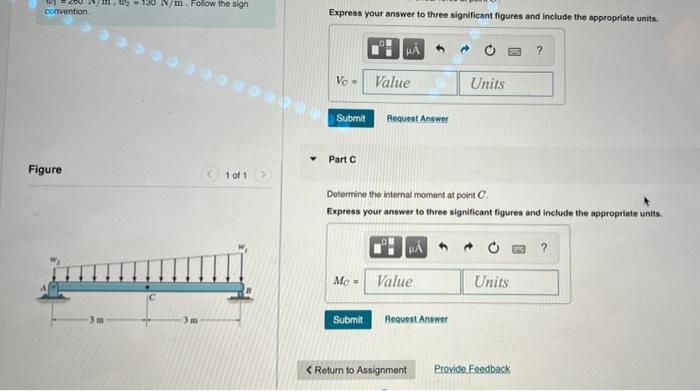 Solved Consider the beam shown in (Figure 1). Suppose that w | Chegg.com