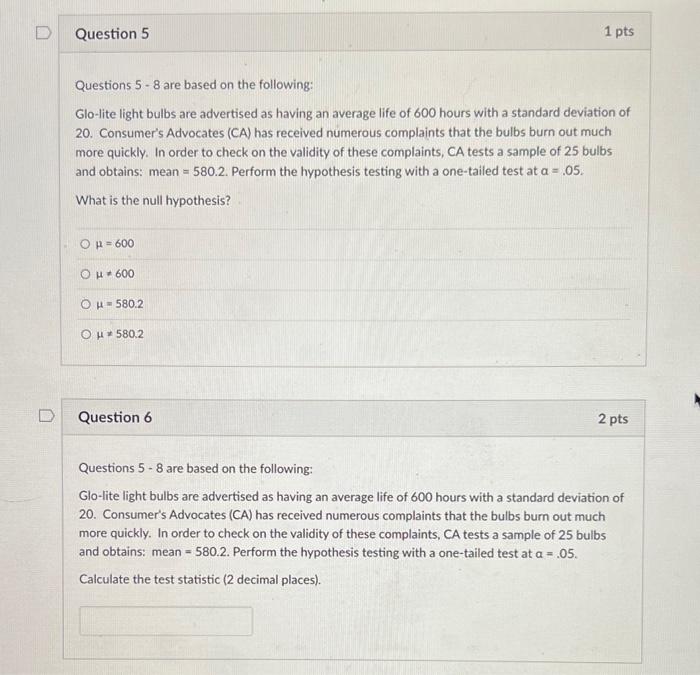 Solved Questions 5−8 are based on the following: Glo-lite | Chegg.com
