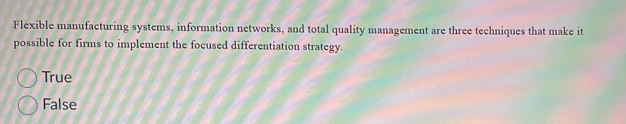 Solved Flexible manufacturing systems, information networks, | Chegg.com