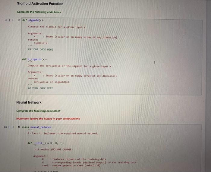 Solved Sigmoid Activation Function The sigmoid activation | Chegg.com