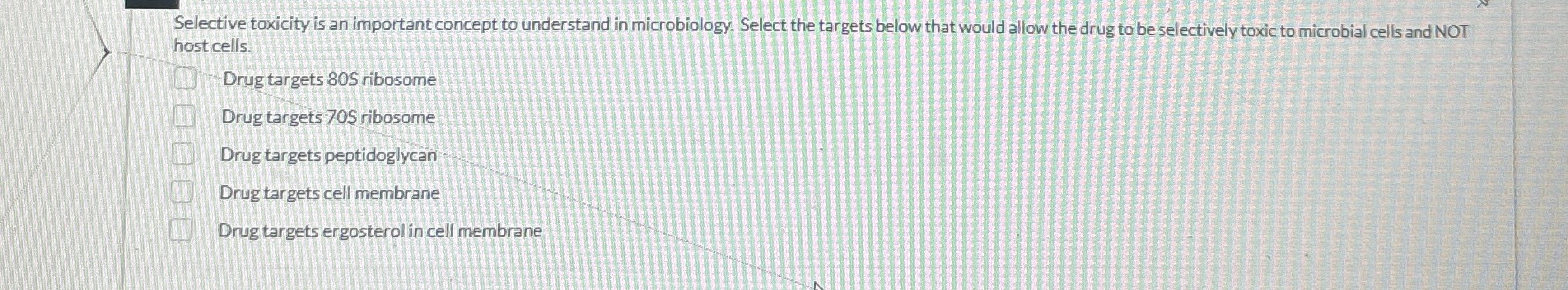 Solved Selective toxicity is an important concept to | Chegg.com