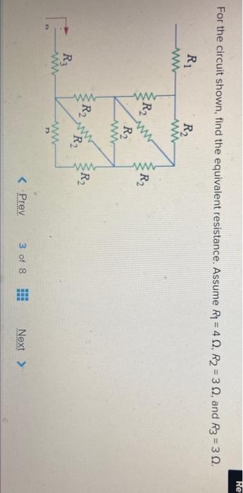 Solved Re For the circuit shown, find the equivalent | Chegg.com