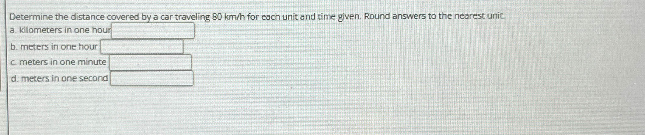 Solved Determine the distance covered by a car traveling | Chegg.com