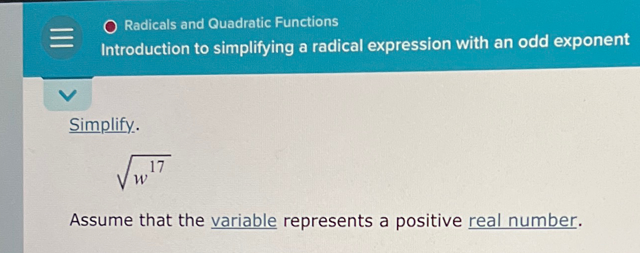 Solved Radicals and Quadratic FunctionsIntroduction to | Chegg.com