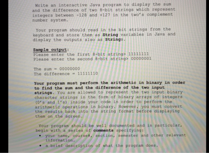 Answered: using arrays for the 8 bit binary output from sum