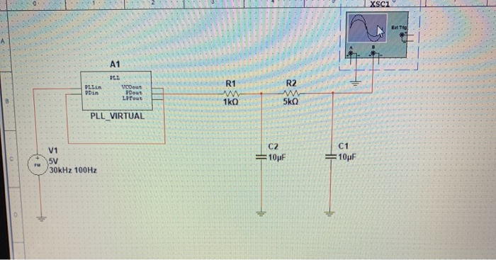 xsC1 Erl A A1 R1 PLLin PLE VCOout Dout LProut Pin R2 | Chegg.com