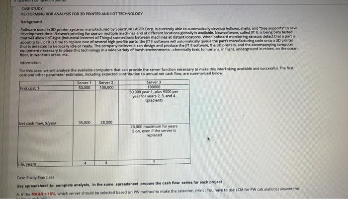 Solved CASESTUDY PEAFORMING AOR ANALYSIS FOR 3D PAINTEA AND | Chegg.com
