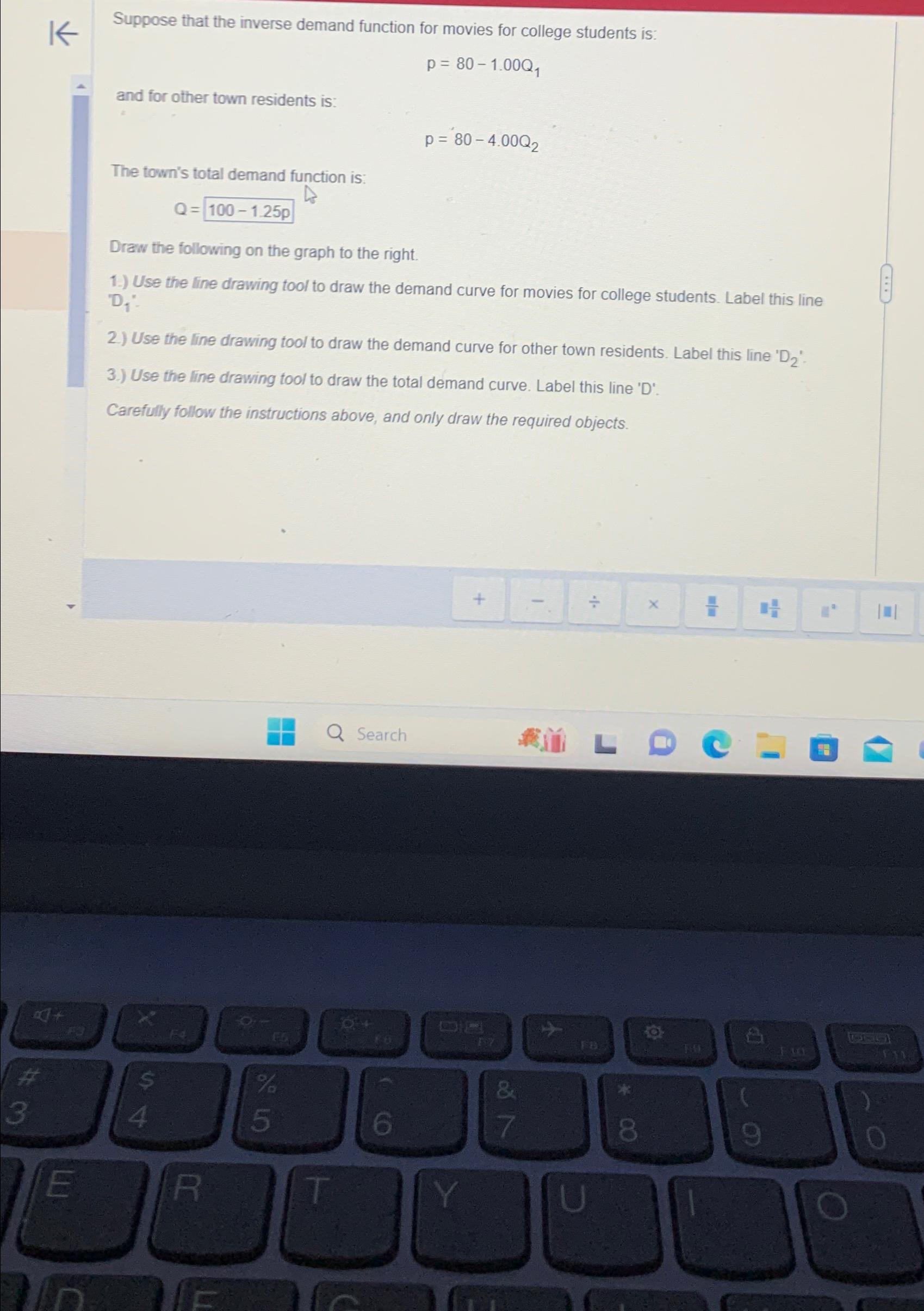 Solved Suppose that the inverse demand function for movies | Chegg.com