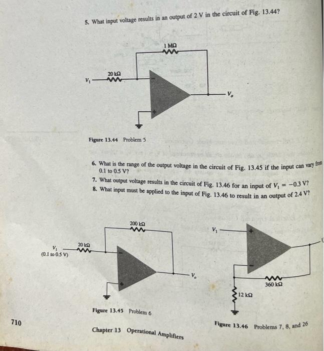 Solved What output voltage results in the circuit of Fig. | Chegg.com