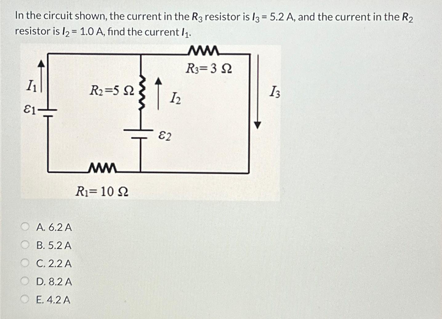 Solved In the circuit shown, the current in the R3 ﻿resistor | Chegg.com