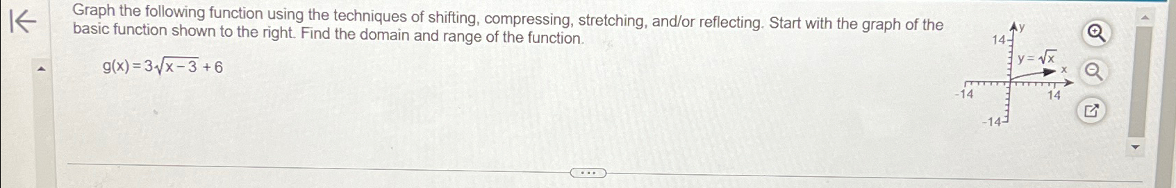 Solved Graph the following function using the techniques of | Chegg.com