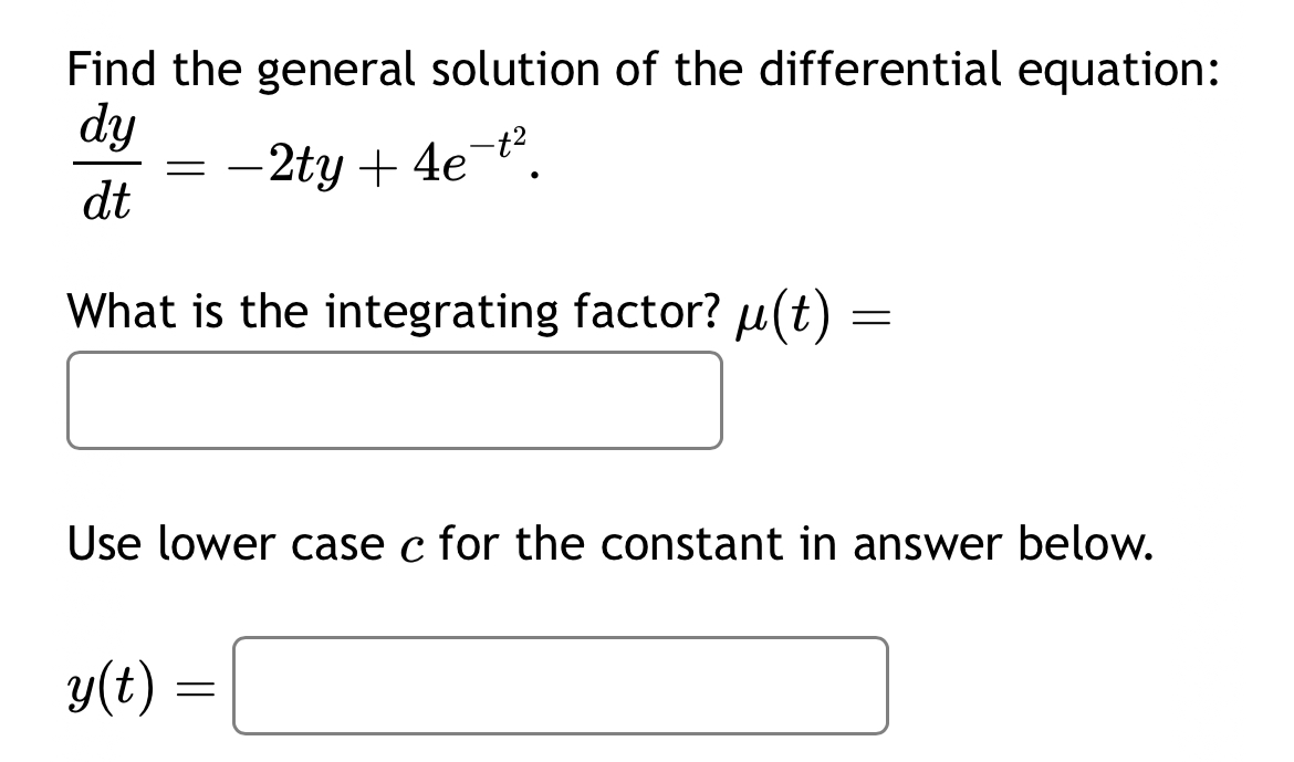 Solved Find the general solution of the differential | Chegg.com