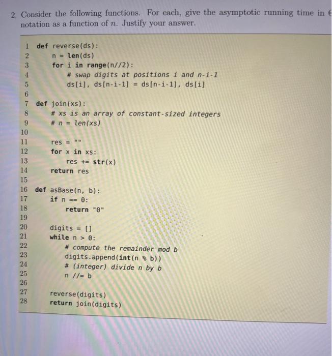 Solved 3. Consider the algorithm f which takes a positive | Chegg.com