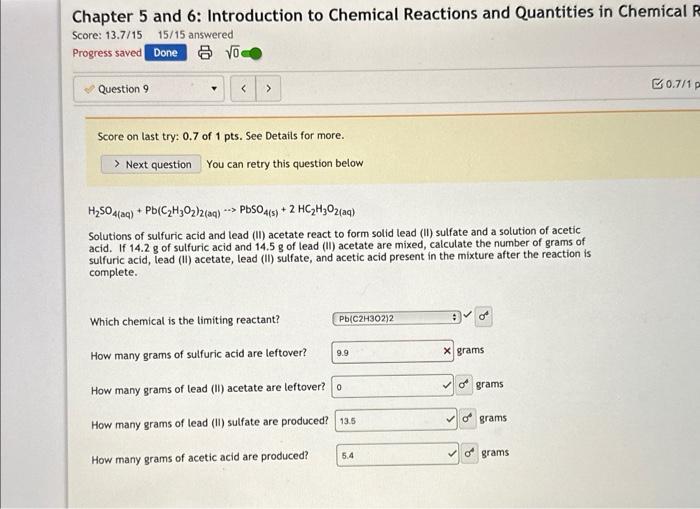 Solved Chapter 5 and 6: Introduction to Chemical Reactions | Chegg.com