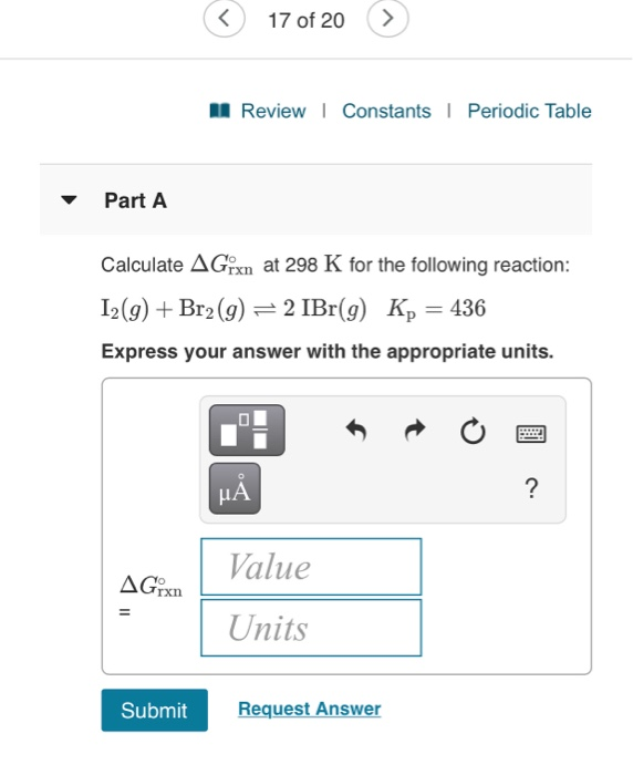 Solved ☺ 17 of 20 » n Review | Constants Periodic Table Part | Chegg.com