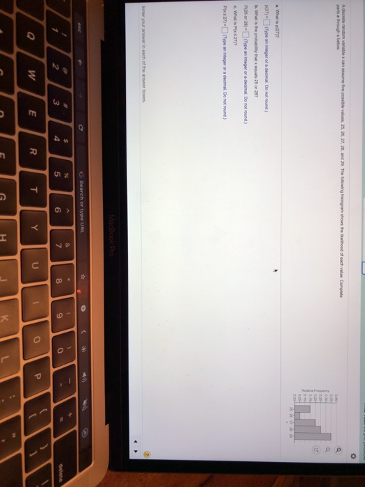 Solved 0 A discrete random tex can assume the possible was | Chegg.com
