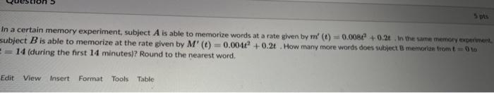 Solved Spts In a certain memory experiment, subject A is | Chegg.com