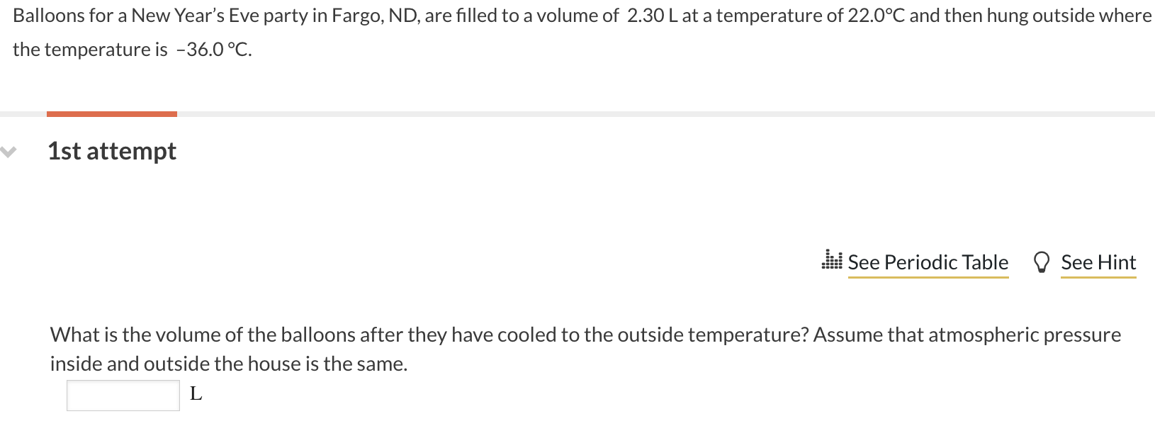 Solved Balloons for a New Year's Eve party in Fargo, ND, | Chegg.com