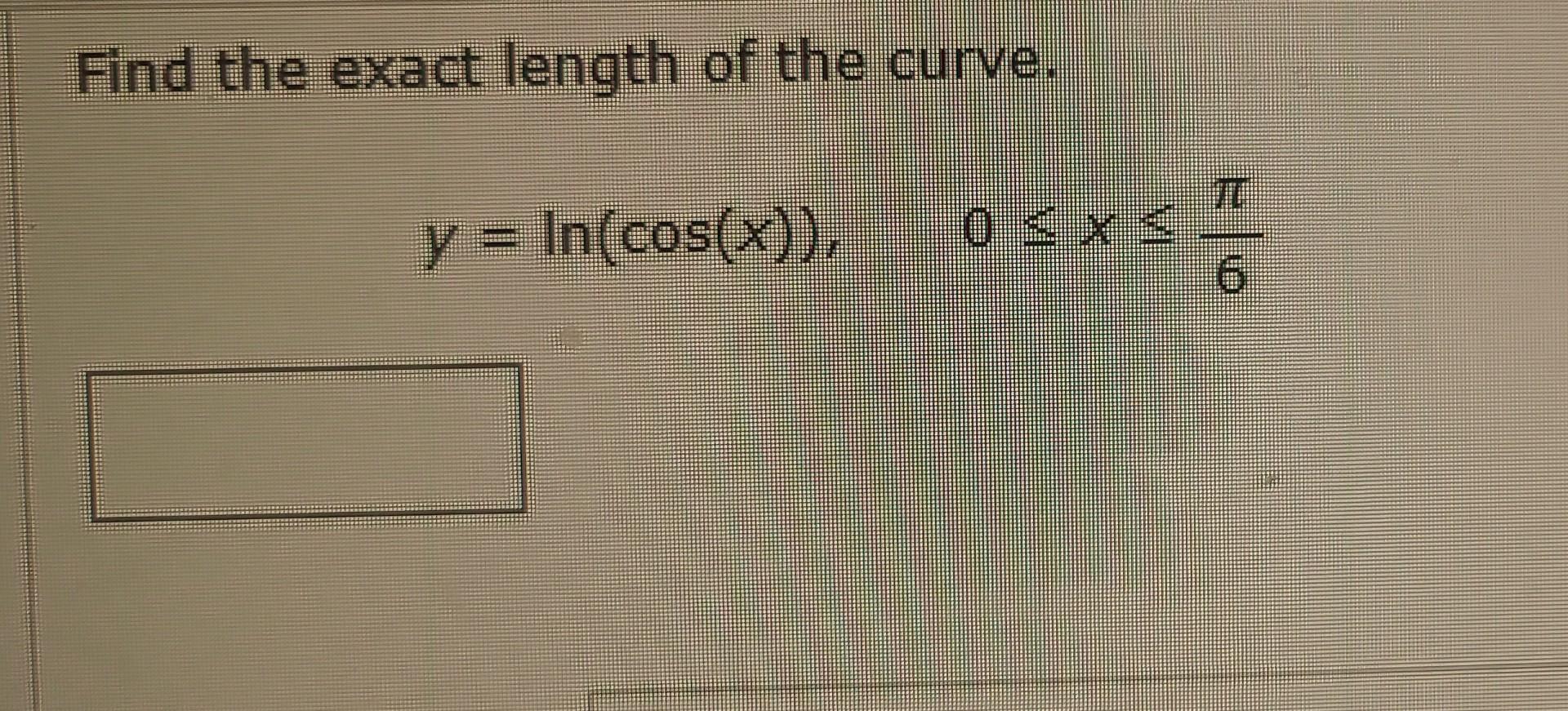 Solved Find the exact length of the curve. | Chegg.com