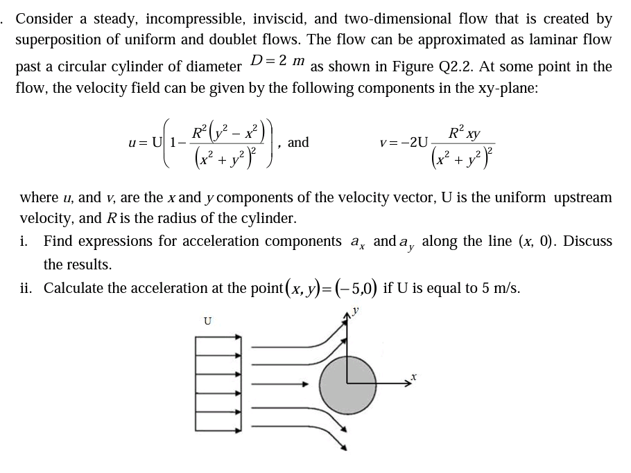 Solved . Consider a steady, incompressible, inviscid, and | Chegg.com