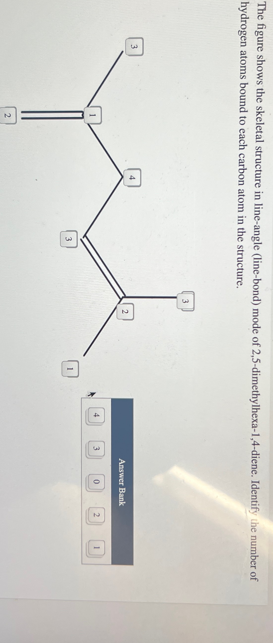 Solved AnswerThe figure shows the skeletal structure in | Chegg.com