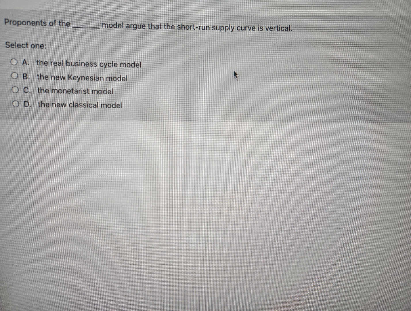 Solved Proponents of the q, ﻿model argue that the short-run | Chegg.com