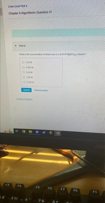 Solved What is fie concentratise of nityate icins in a | Chegg.com