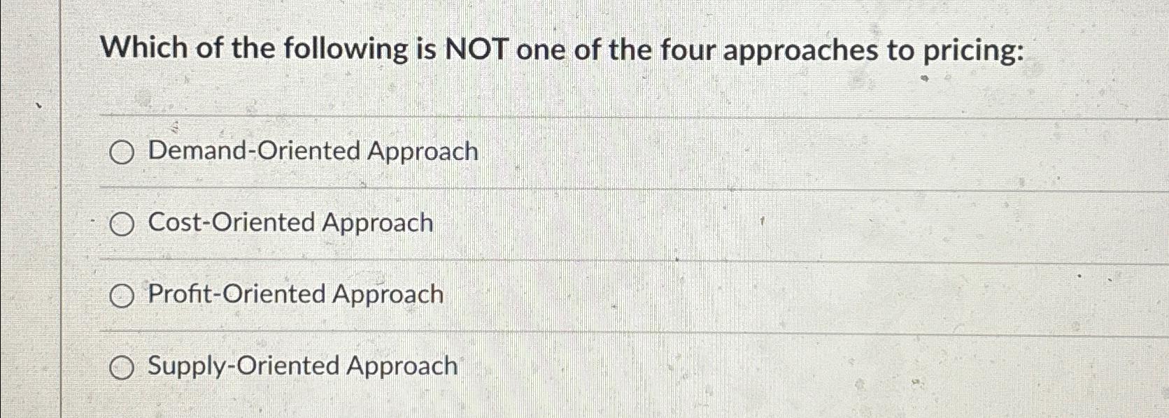 Solved Which of the following is NOT one of the four | Chegg.com