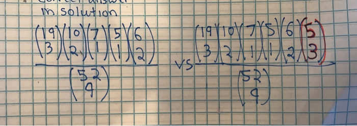 Solved why is 5 choose 3 not included in the numerator? see | Chegg.com