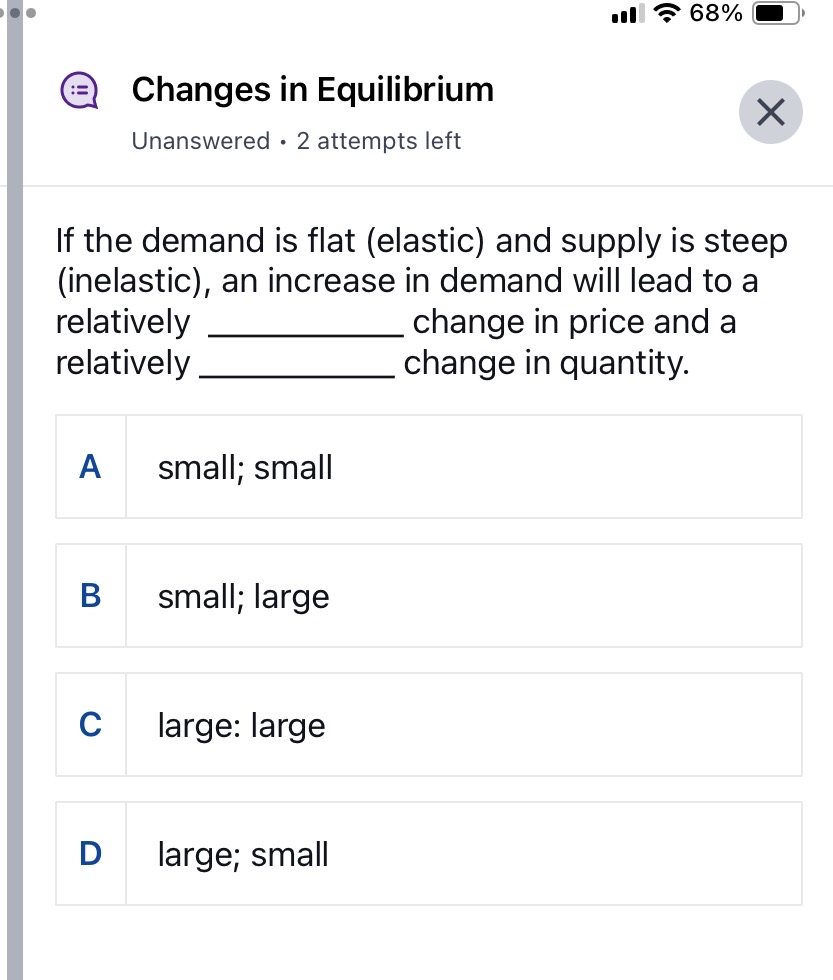 Solved Changes in EquilibriumUnanswered *2 ﻿attempts leftIf | Chegg.com