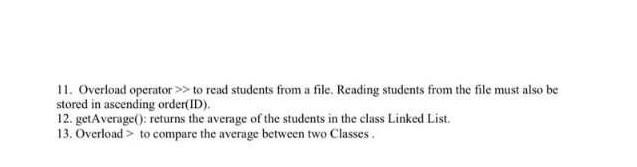 Solved In this assignment, you will implement a class for a | Chegg.com