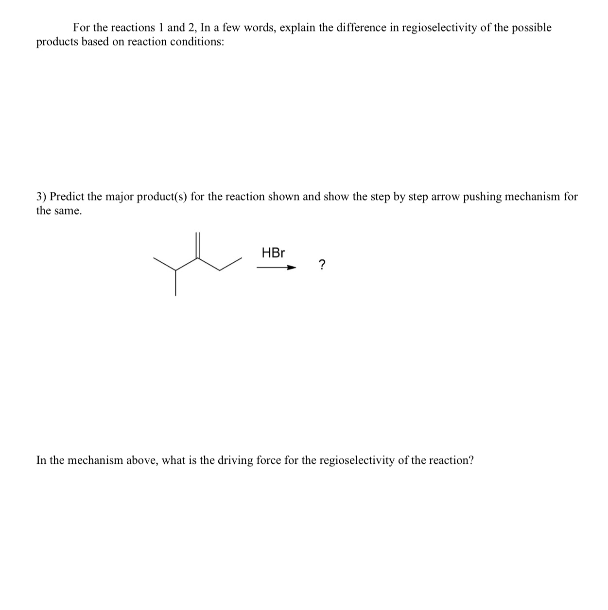 Solved For the reactions 1 ﻿and 2, ﻿In a few words, explain | Chegg.com