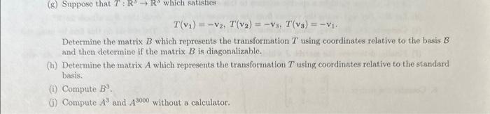 Solved B={v1,v2,v3}⊂R3 where | Chegg.com