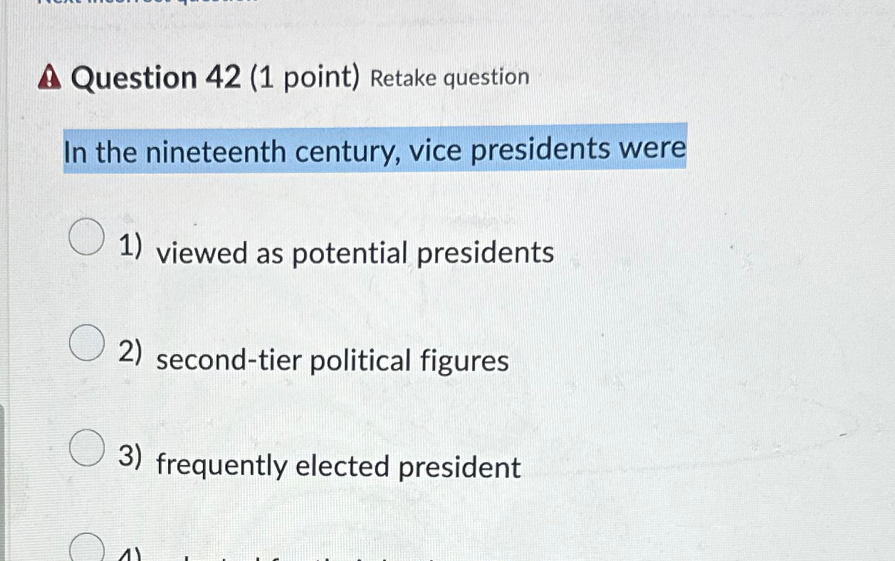 Solved A Question 42 (1 ﻿point) ﻿Retake questionIn the | Chegg.com