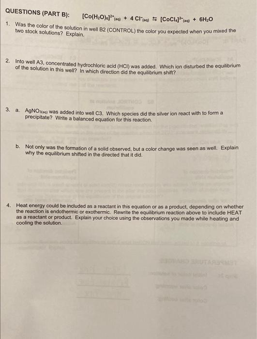 Solved QUESTIONS (PART B): | Chegg.com