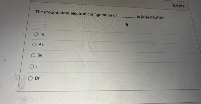 Solved An element has the following successive ionization | Chegg.com