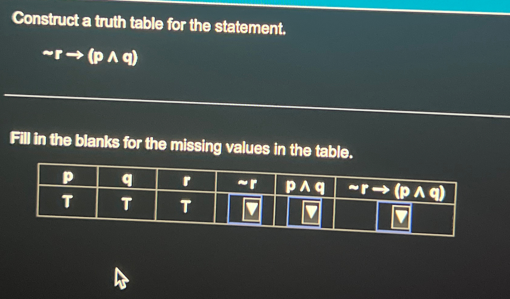 Construct a truth table for the | Chegg.com