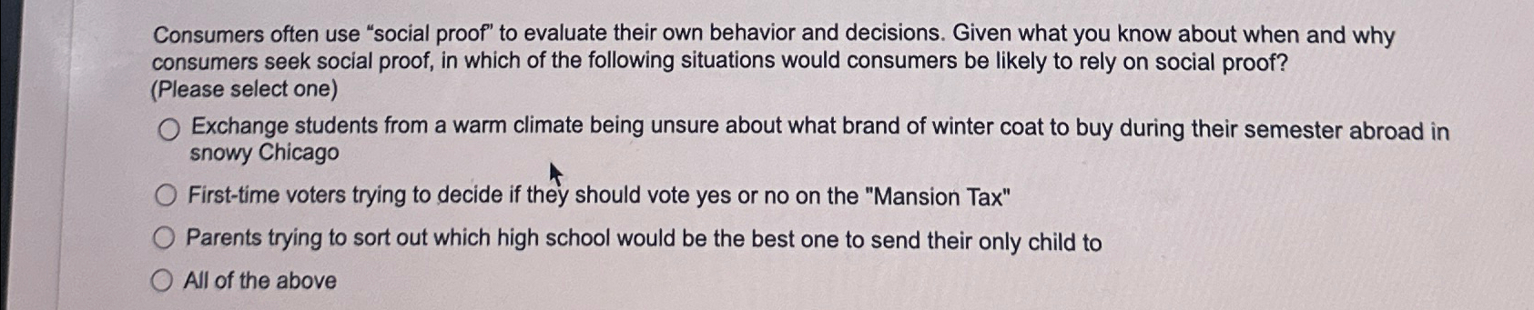 Solved Consumers often use "social proof" to evaluate their | Chegg.com