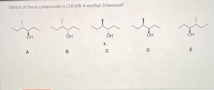 Solved Which of these compounds is | Chegg.com