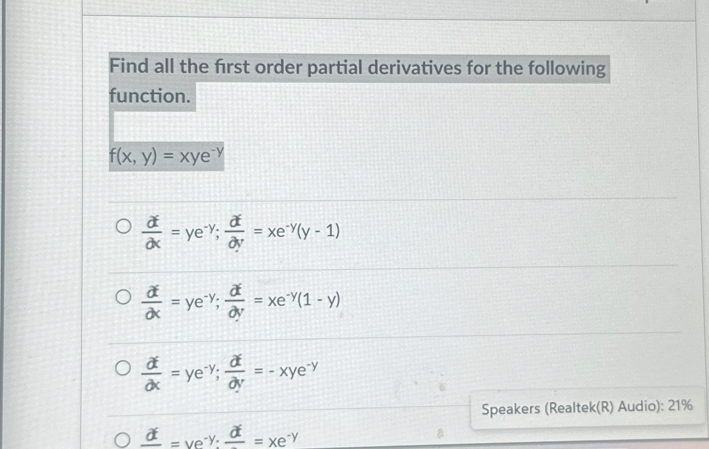 Solved Find all the first order partial derivatives for the | Chegg.com
