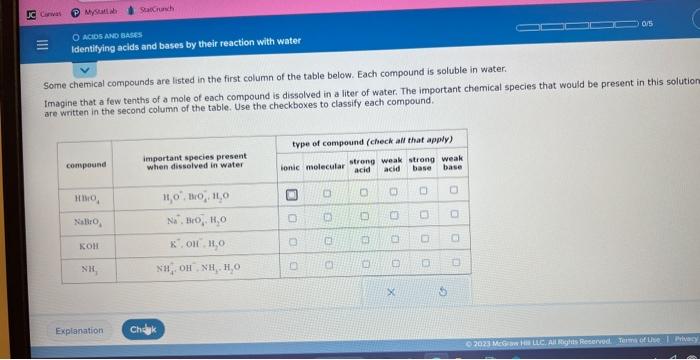 [Solved]: Some chemical compounds are listed in the first c