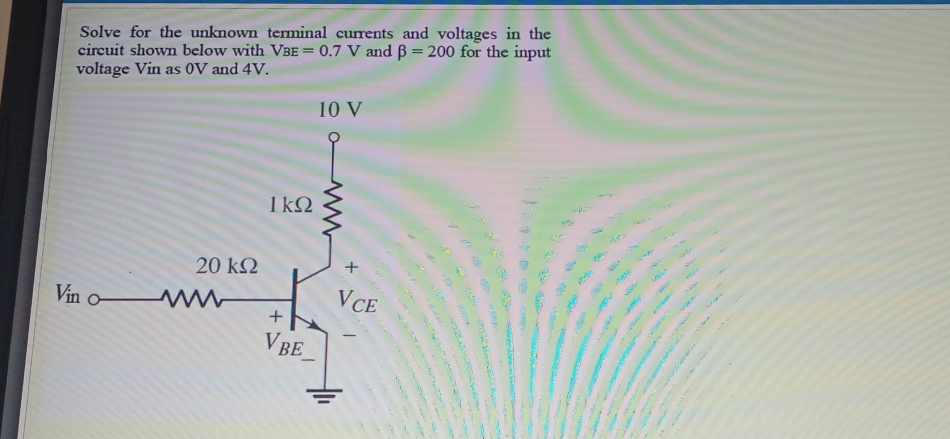 Solved Solve for the unknown terminal currents and voltages | Chegg.com