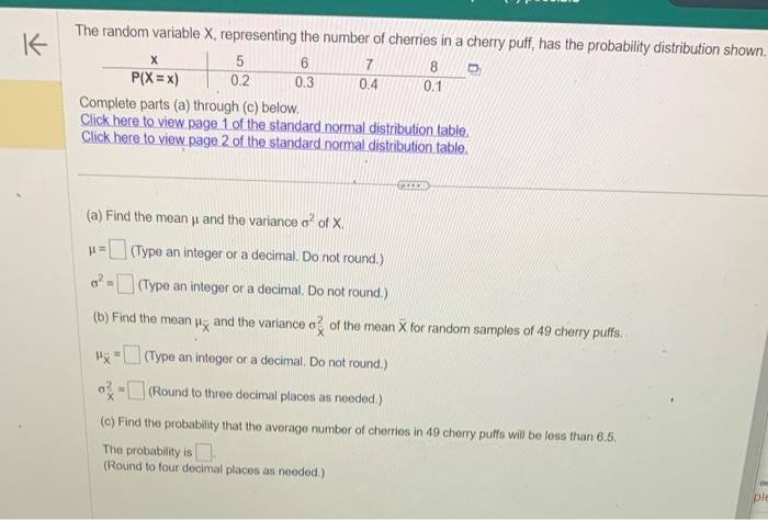 Solved The random variable X, representing the number of | Chegg.com