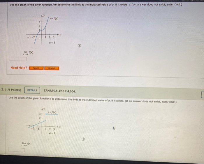 Solved Use the graph of the given function to determine the | Chegg.com