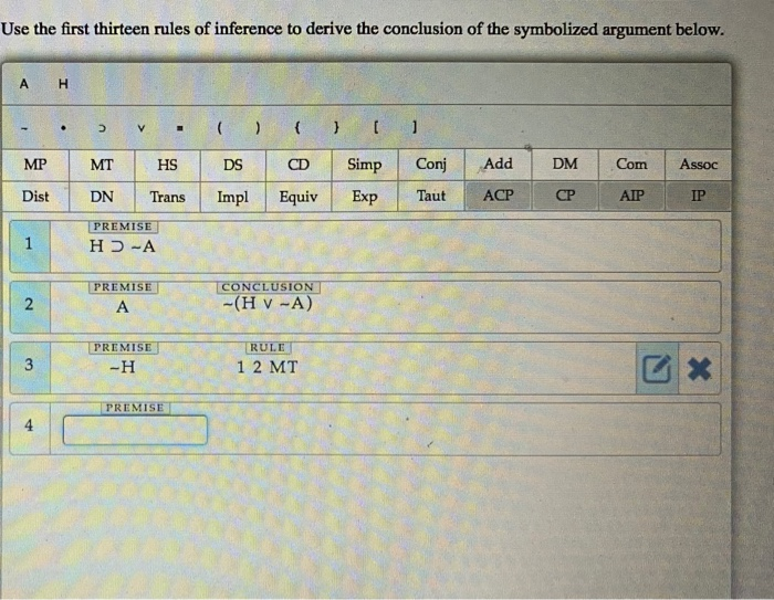 Solved Use the first thirteen rules of inference to derive | Chegg.com