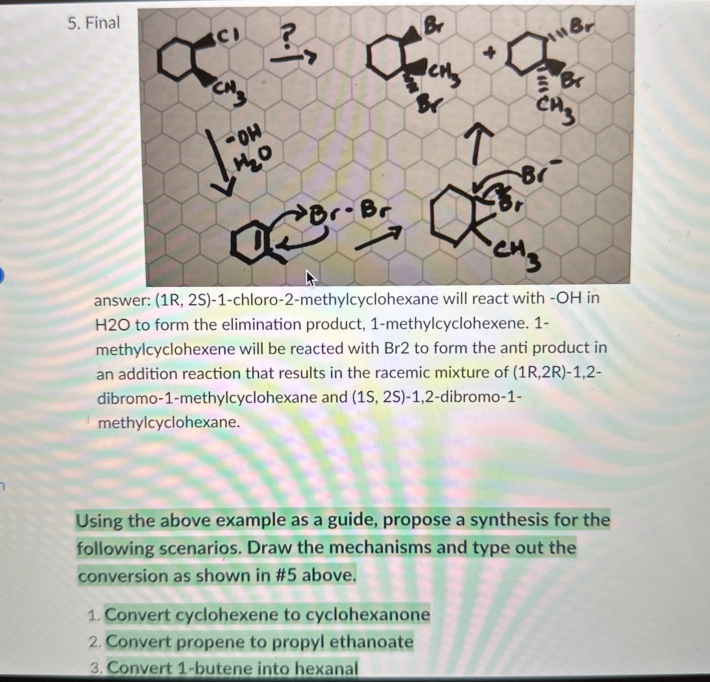 Solved Please give correct answer for the green highlighted | Chegg.com