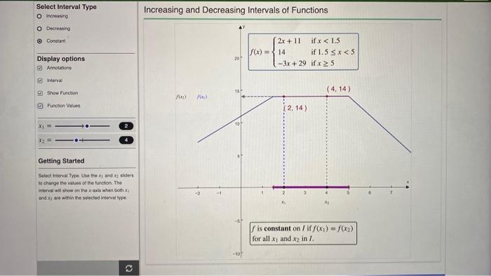 Solved Select the Increasing bullet and check the Interval | Chegg.com