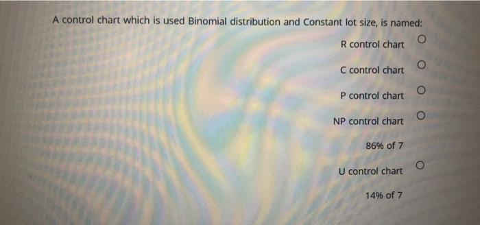 Solved A control chart which is used Binomial distribution | Chegg.com