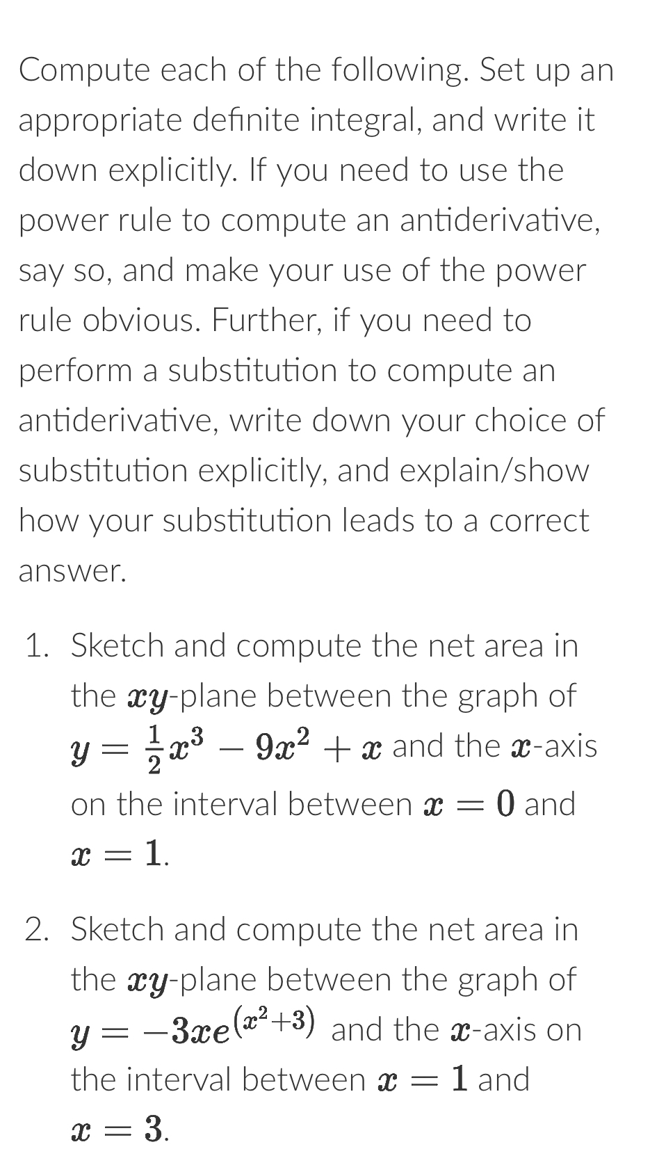 Solved Compute each of the following. Set up an appropriate | Chegg.com