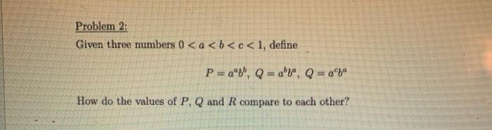 Solved Problem 2 Given Three Numbers 0 